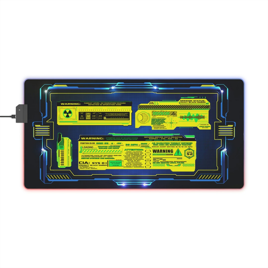Agent Mobius LED Gaming Mouse Pad - Etsy