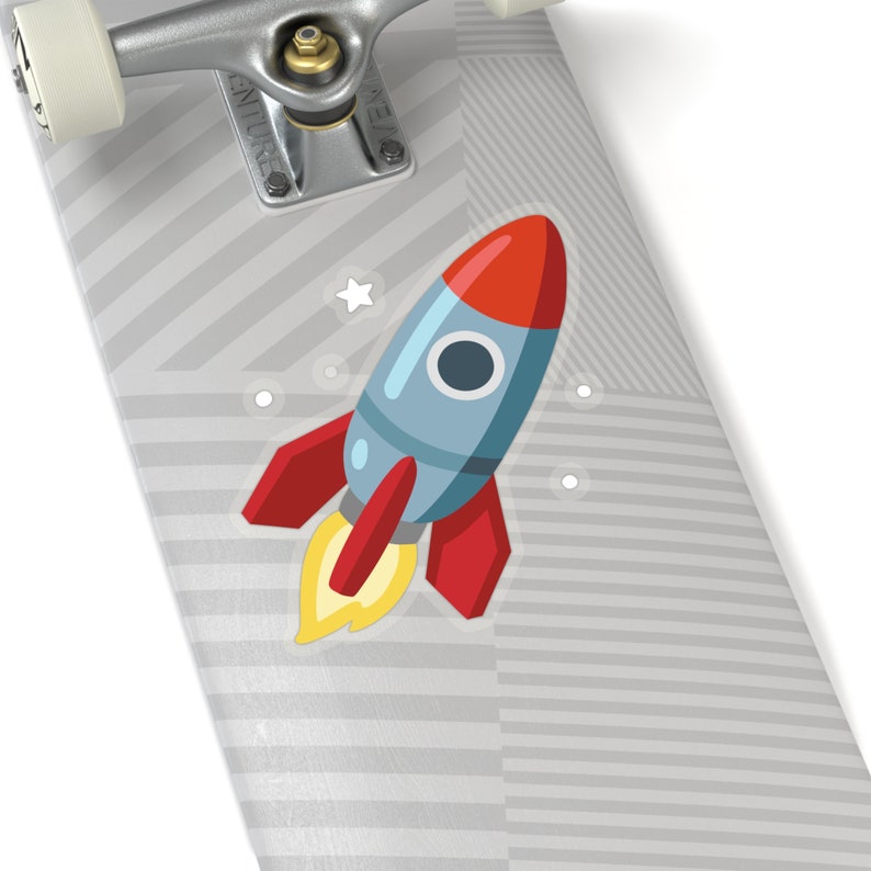 Retro Rocket Die Cut Sticker - Etsy