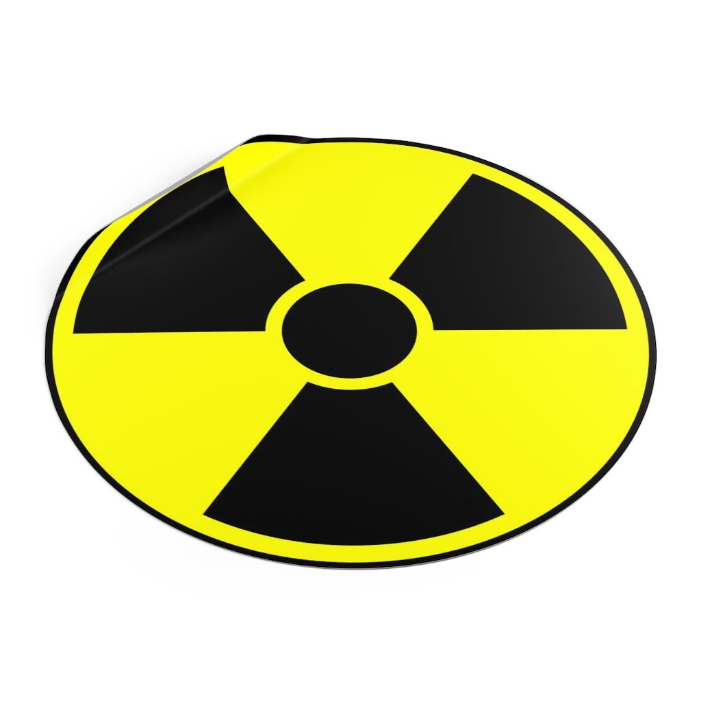 4x4 / 5x5 Radioactive Vinyl Sticker - Etsy