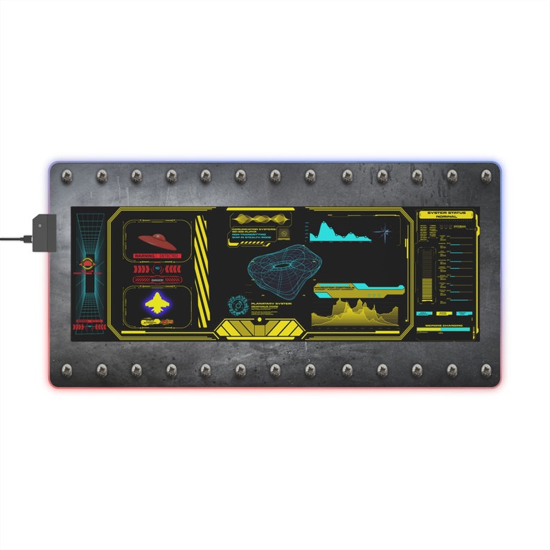 Starship Control Panel LED Gaming Mouse Pad - Etsy