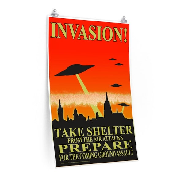 Alien Invasion Art - Etsy