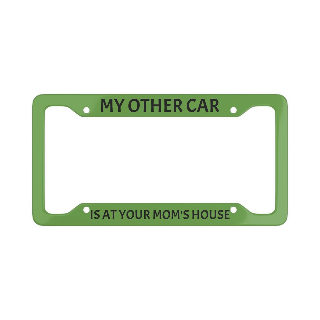 MOM'S House License Plate Frame GRN - Etsy