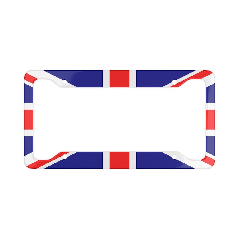 Union Jack License Plate Frame - Etsy