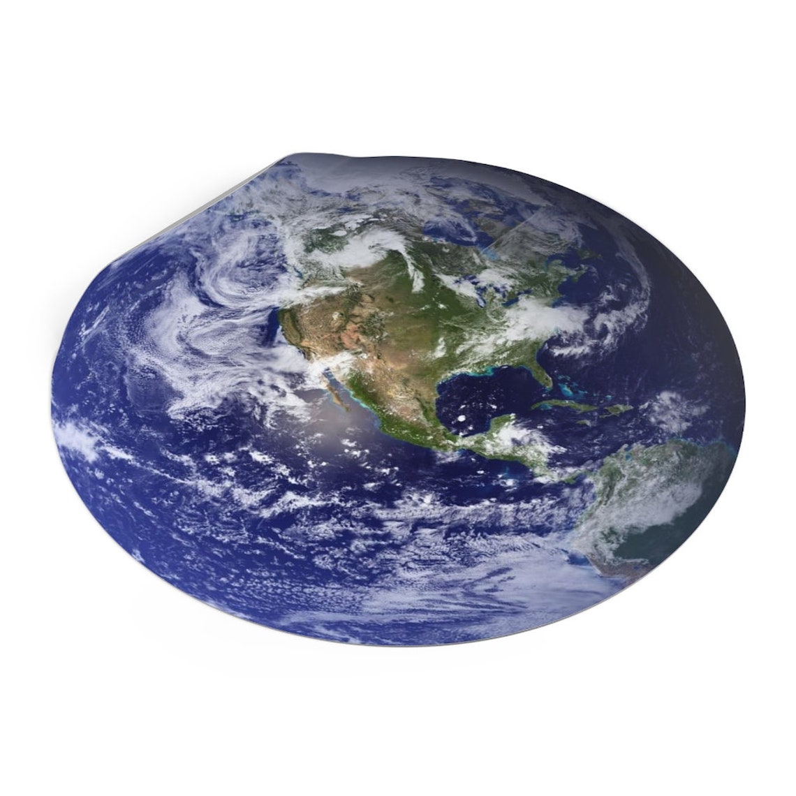 4x4 / 5x5 Earth Round Vinyl Stickers - Etsy