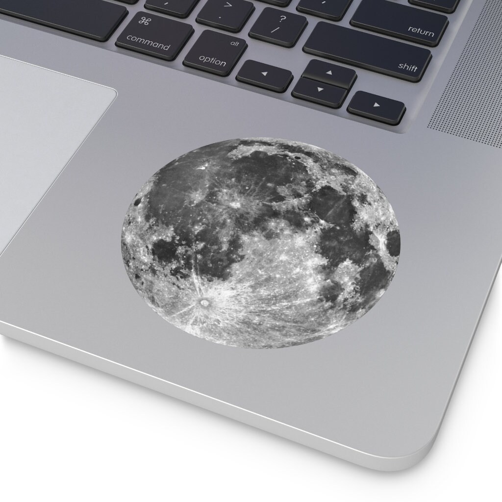 4x4 / 5x5 Moon Vinyl Sticker - Etsy