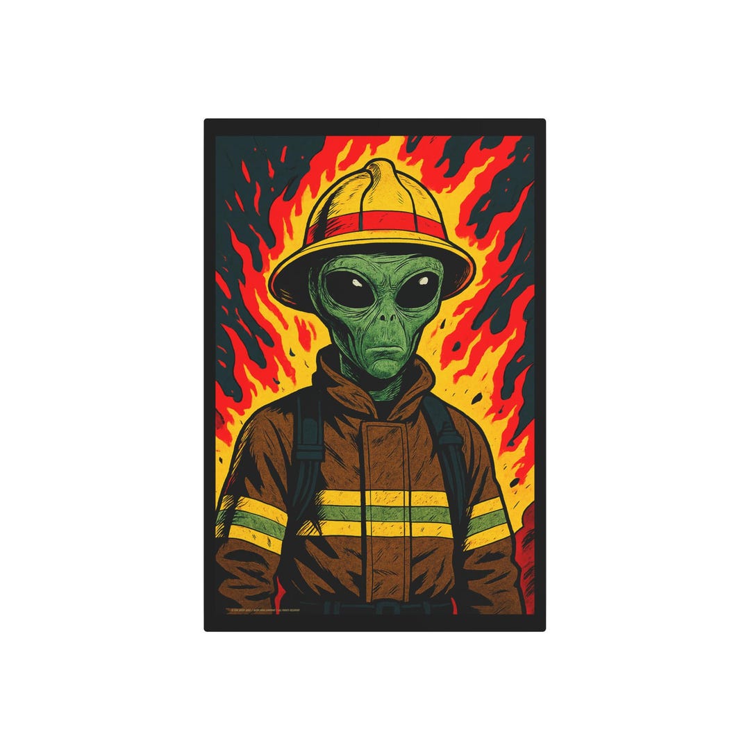 AREA 51 FIRE DEPARTMENT Metal Poster - Etsy