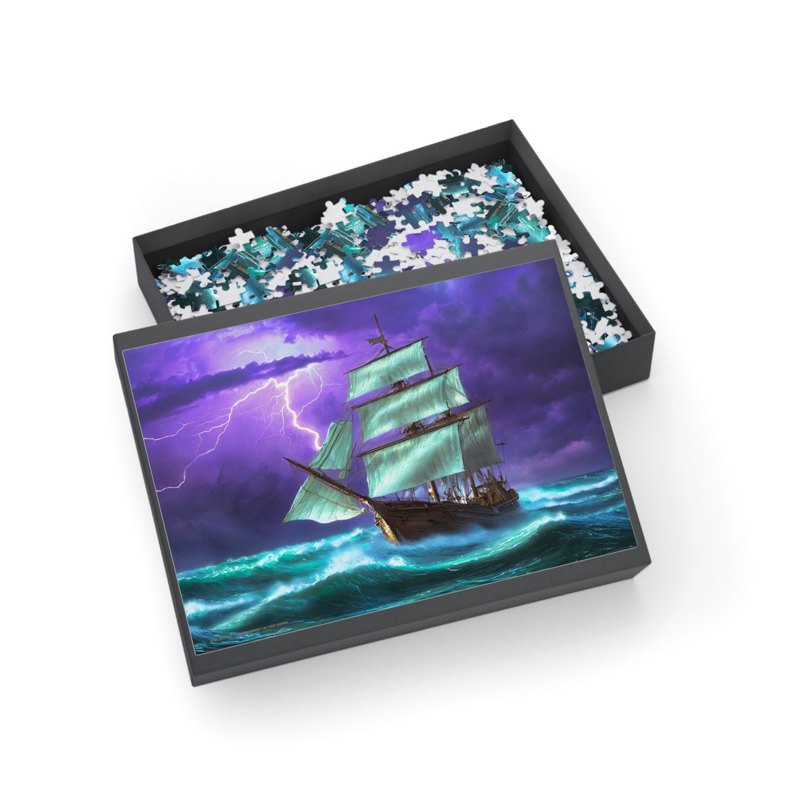 On Stormy Seas Puzzle (1000-piece) - Etsy
