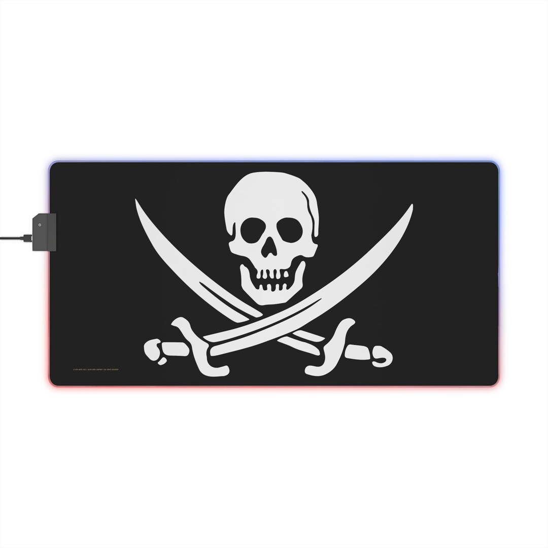 Jolly Roger LED Gaming Mouse Pad - Etsy