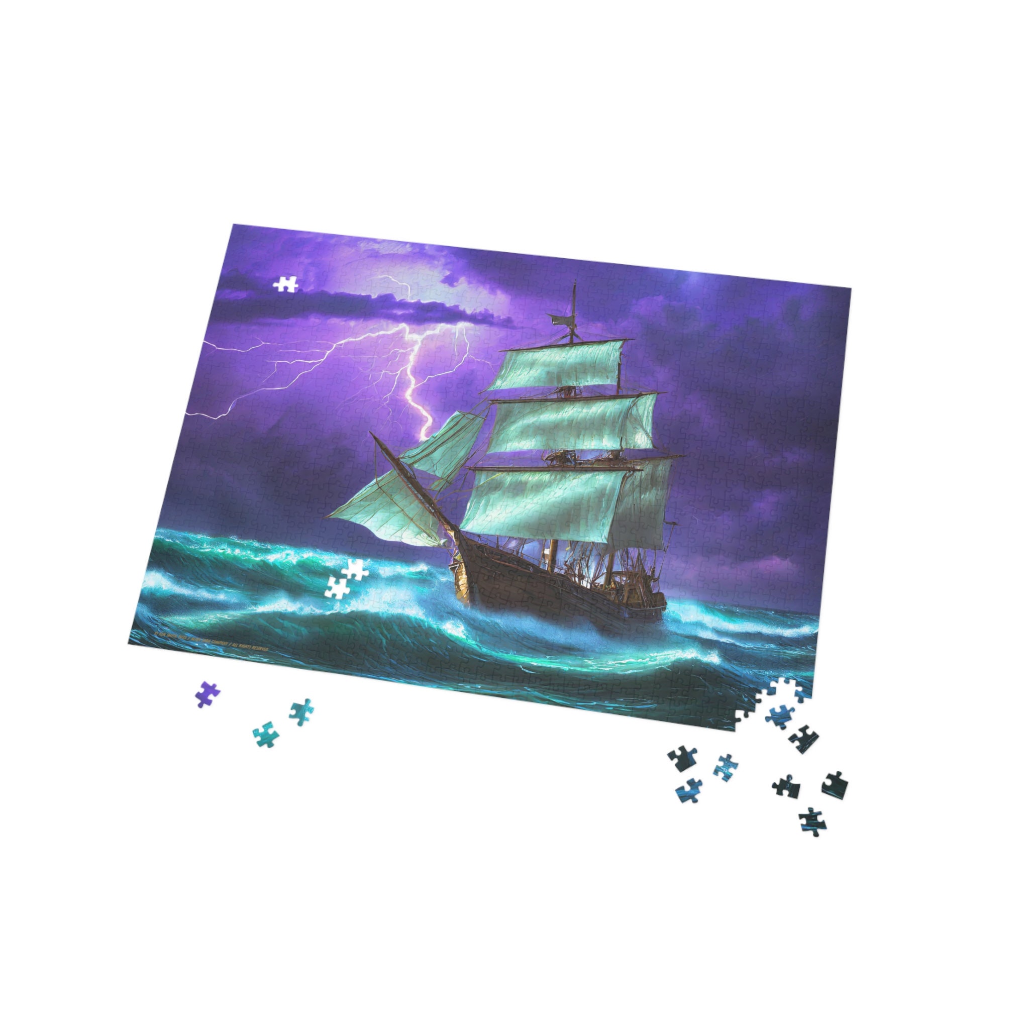 On Stormy Seas Puzzle (1000-piece) - Etsy