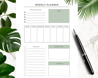 Digital Weekly Planner - Etsy