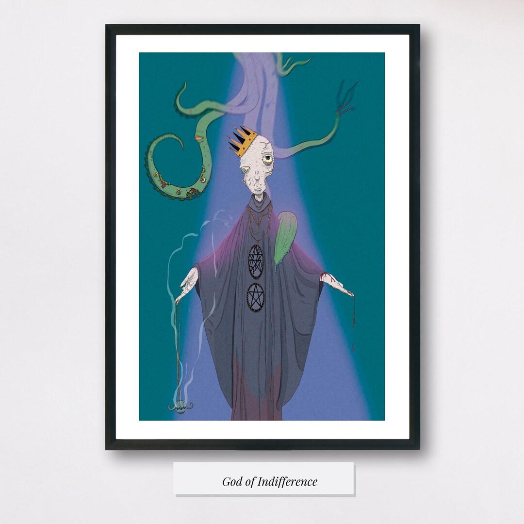 God of Indifference | Digital Art | Printable Art | Wall Art | Poster ...