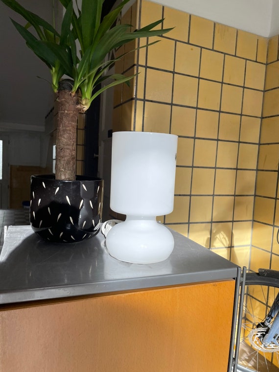 IKEA LYKTA Lamp Table Lamp Y2k Retro White Green Purple Glass - Etsy