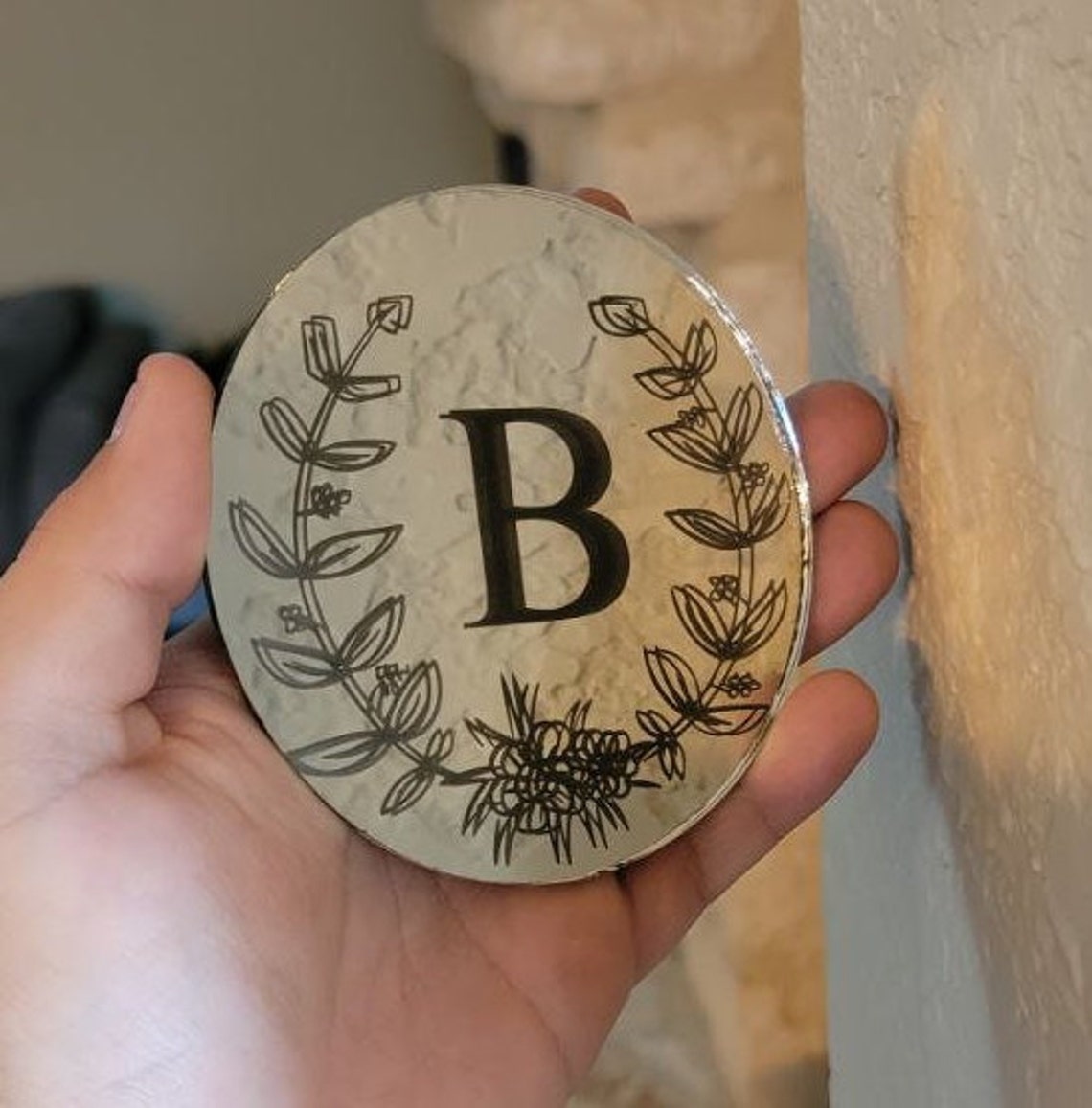 Personalized Mirror Coasters/décor - Etsy