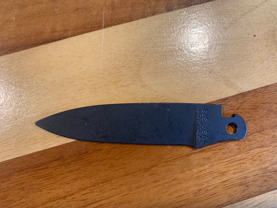 Vintage Schrade + USA SP3 Spearpoint Blank. (BLACK) - Etsy