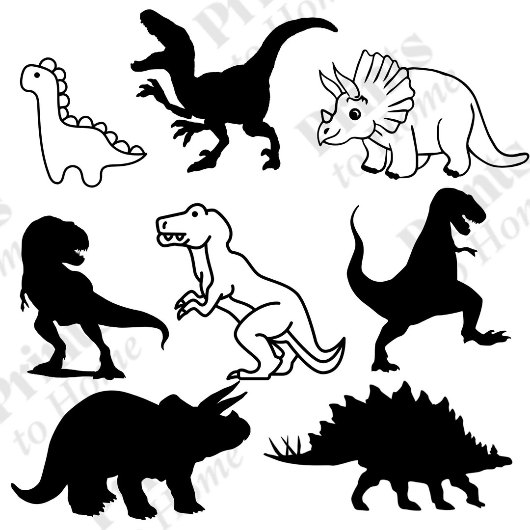 Dinosaur Svg File, Dinosaur Clipart, Svg File for Cricut - Etsy