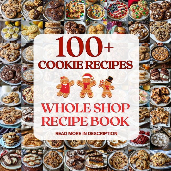 Cookie Recipe Book - Etsy