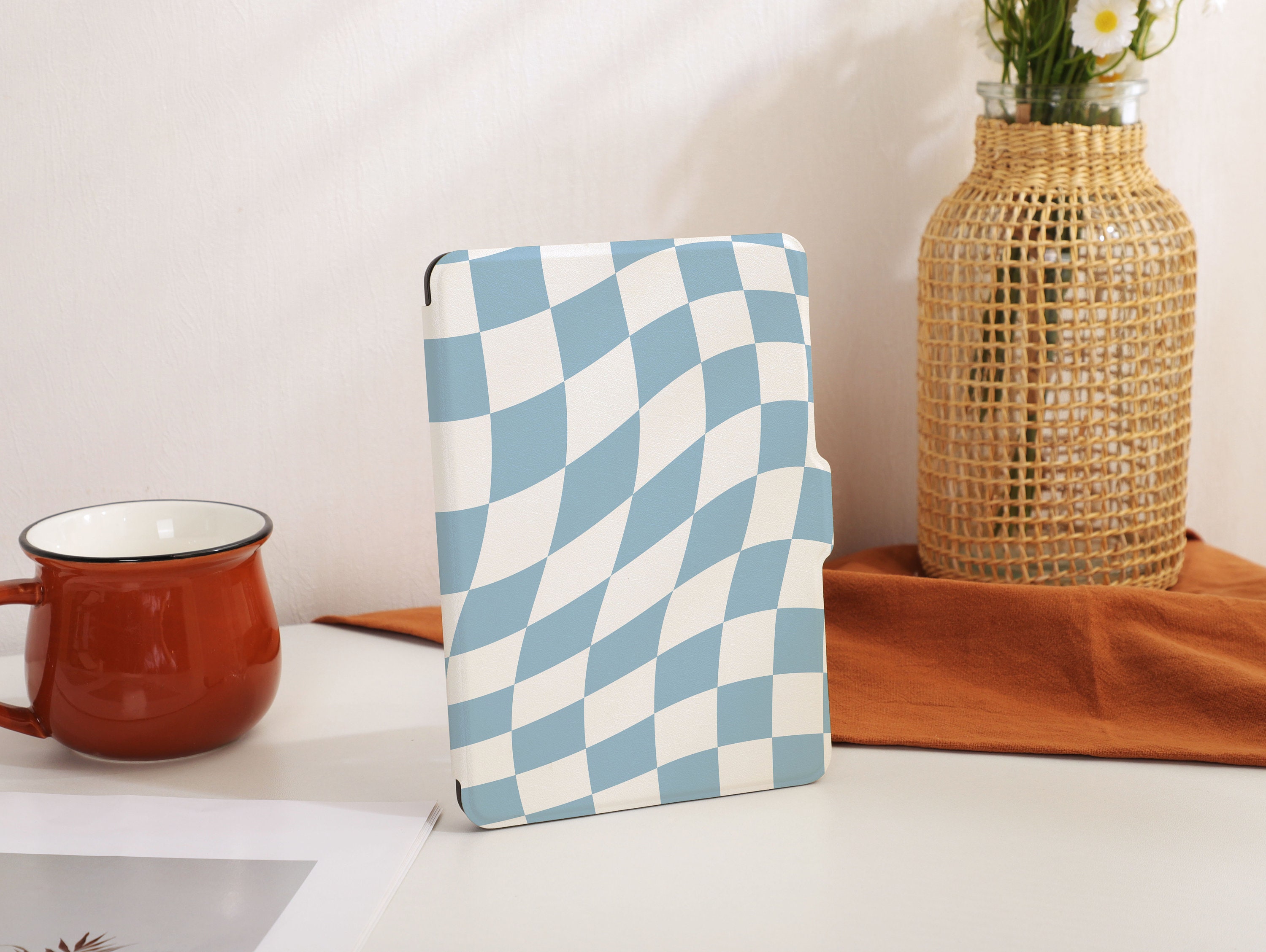 Blue Twisted Aesthetics Personalization Kindle Paperwhite Case, All-new ...