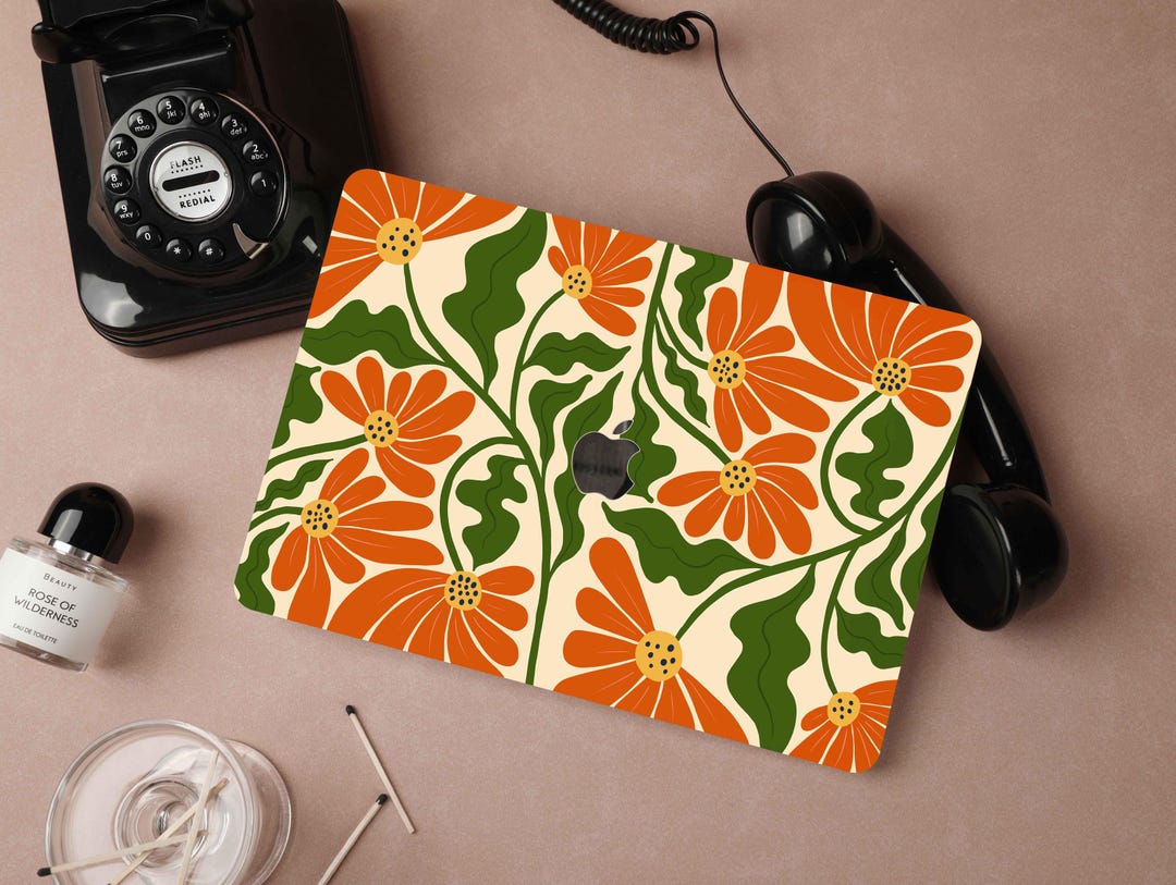 Retro Vivid Pattern Personalized MacBook Pro 14 Case M1 MacBook Air 13 ...