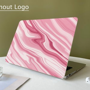 Pink Milk Corrugated Marble Personalized MacBook Pro 14 Case M1 MacBook ...
