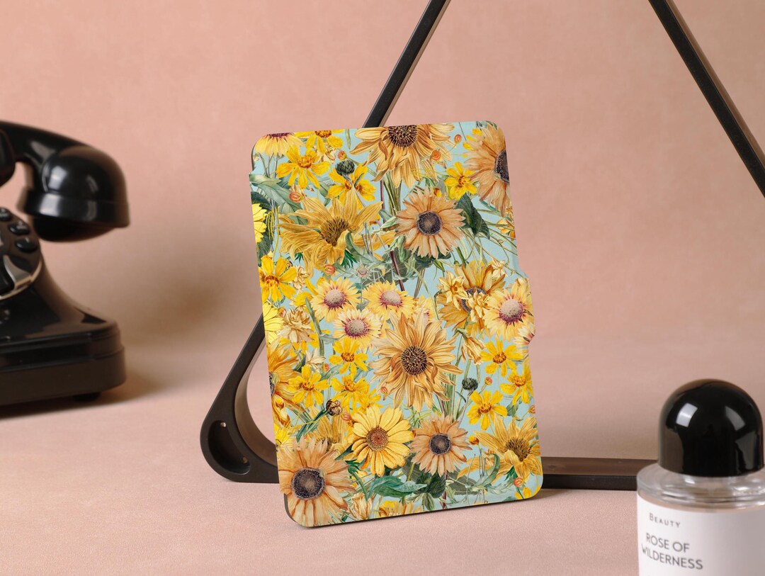Sunflower Painting Personalization Kindle Paperwhite Case, All-new ...