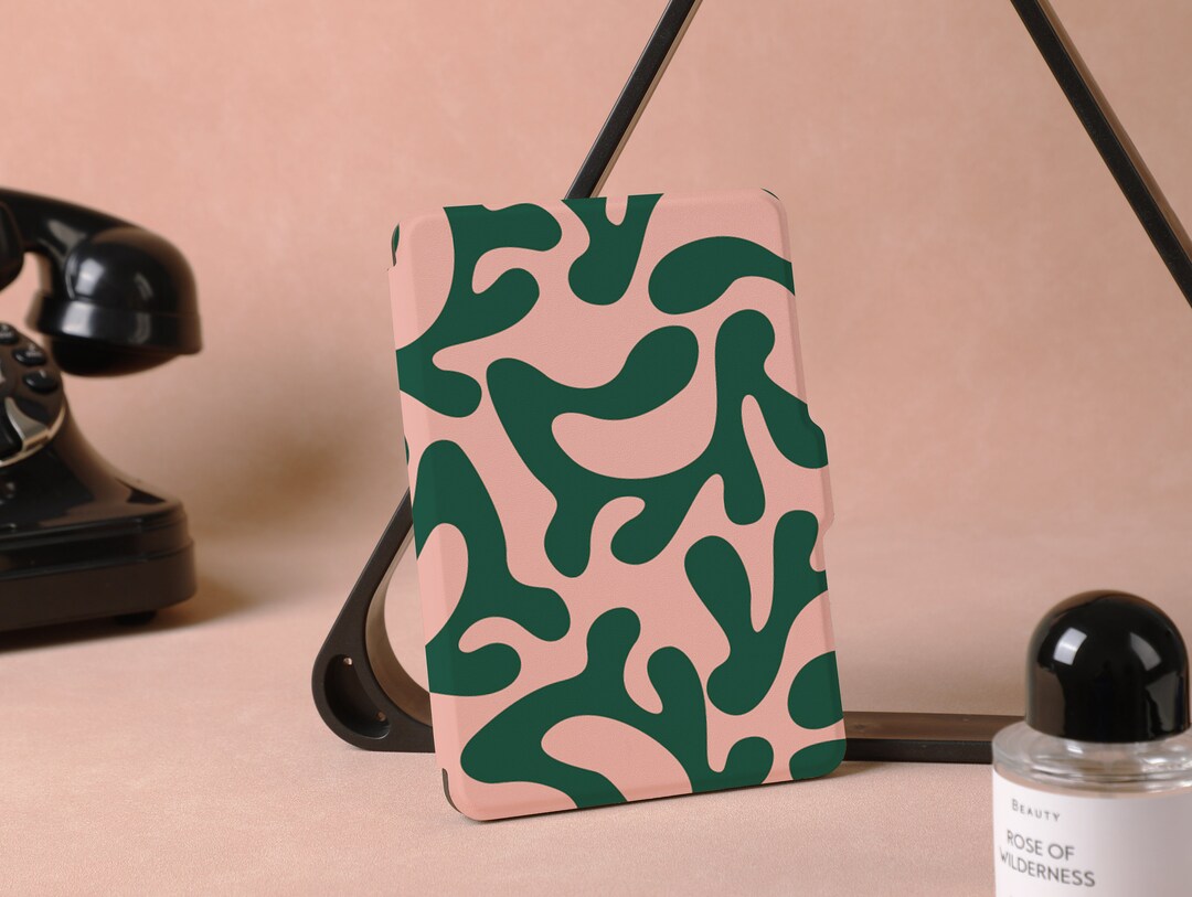 Dark Green Coral Personalization Kindle Paperwhite Case, All-new Kindle ...