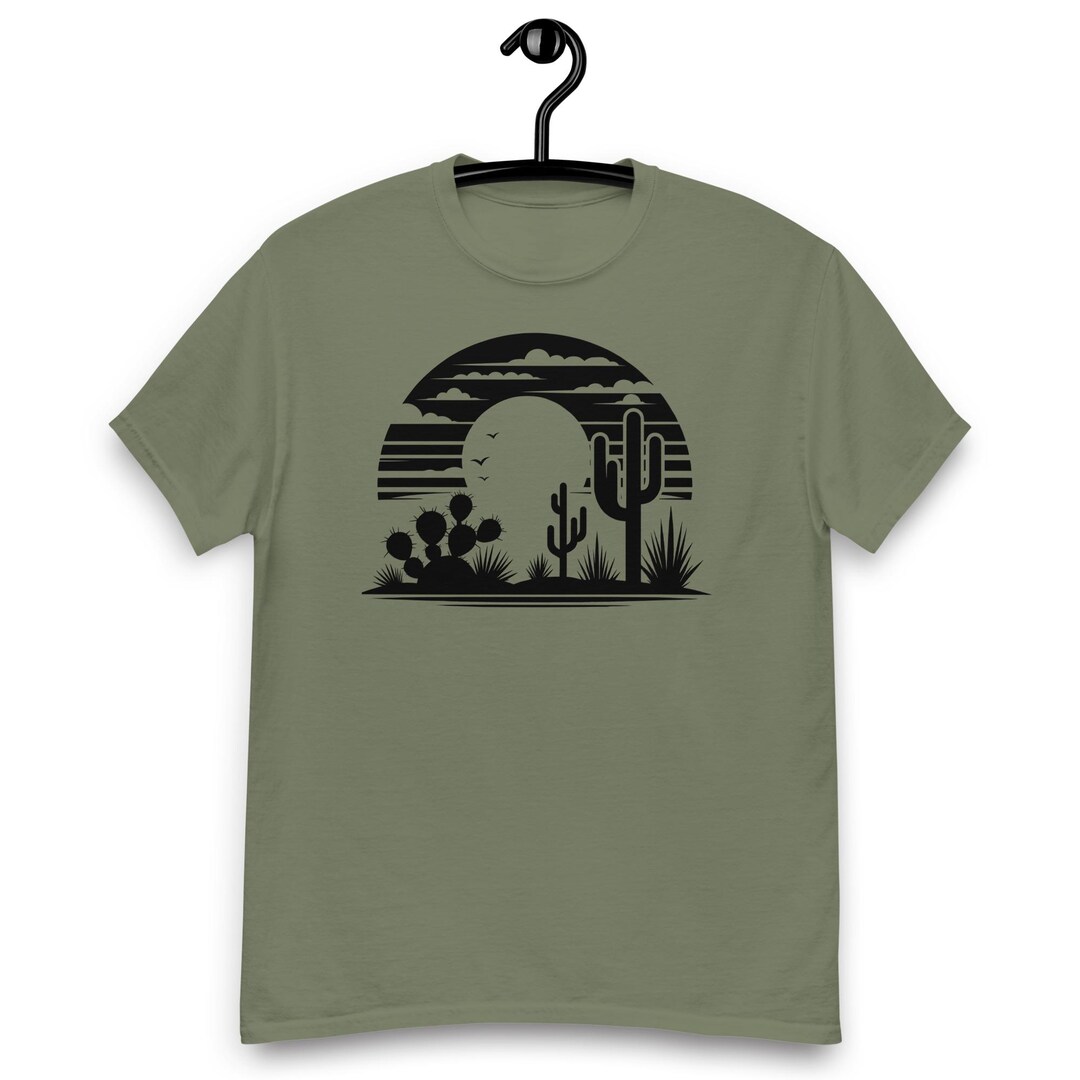 Unisex Classic Tee With Desert Landscape Design – Perfect for Nature ...