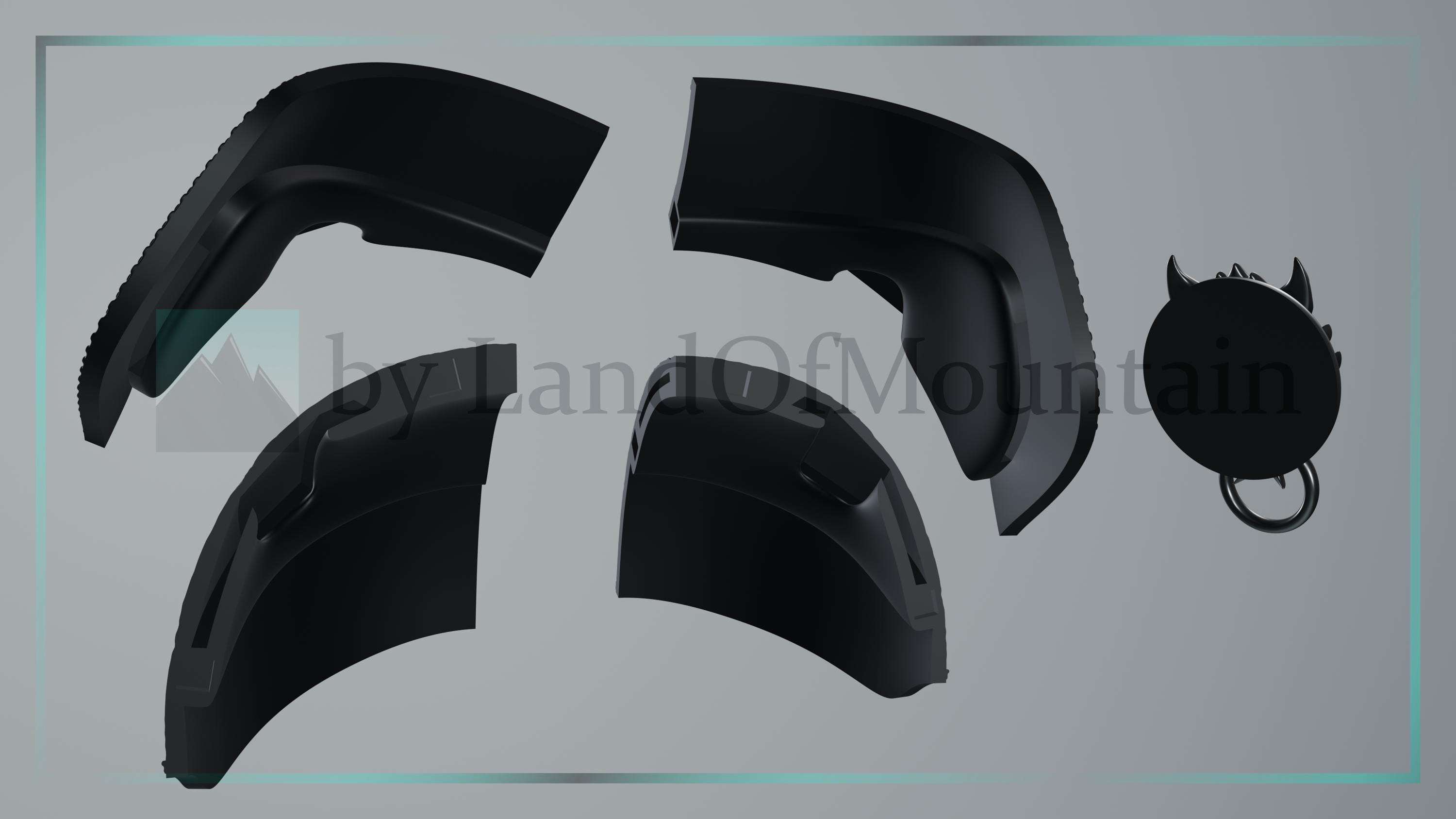 Final Fantasy VII | Advent Children Cloud Pauldron - Files for 3D ...