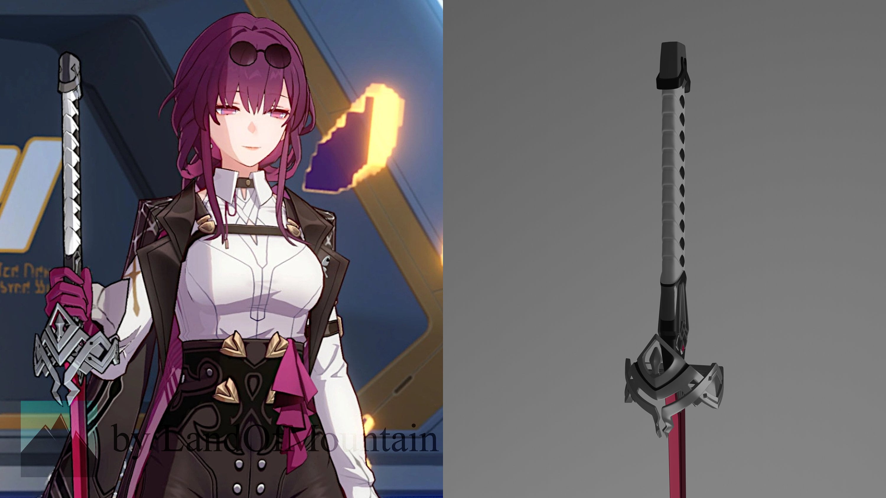 Honkai: Star Rail | Kafka Sword - Files for 3D PRINTING - Etsy