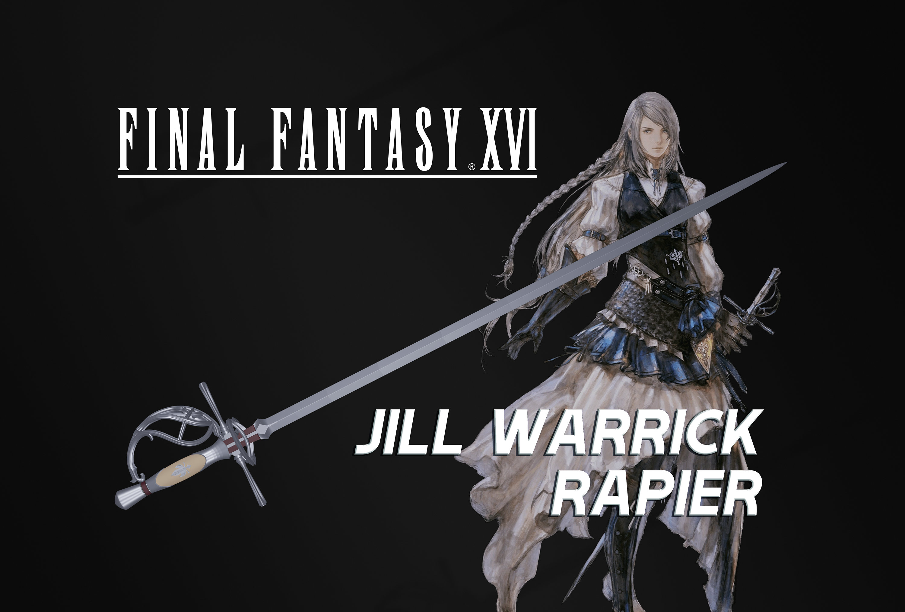 Final Fantasy XVI Jill Warrick's Rapier Files for 3D - Etsy
