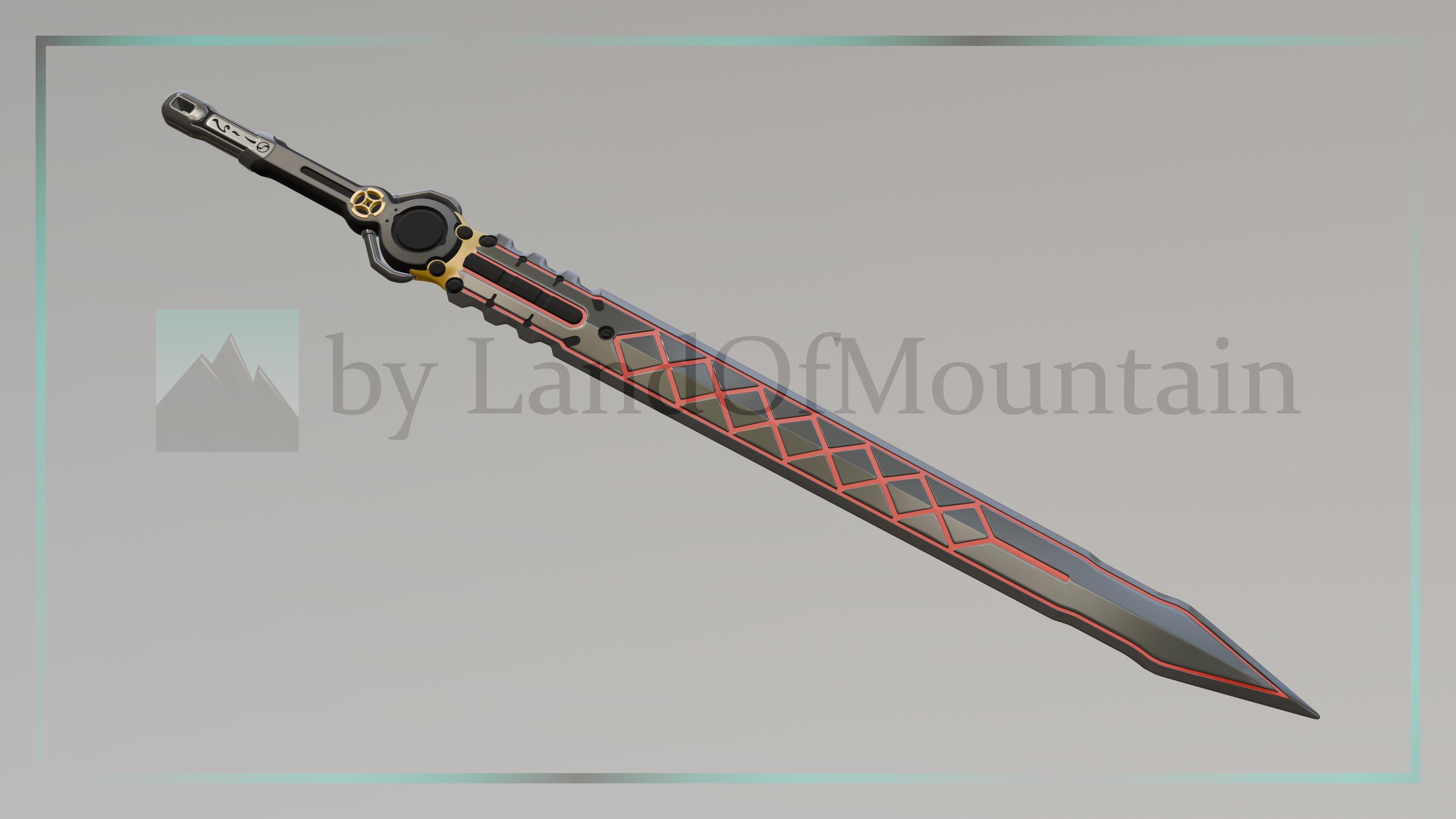 Zenless Zone Zero | Ye Shunguang Sword - Files for 3D PRINTING - Etsy