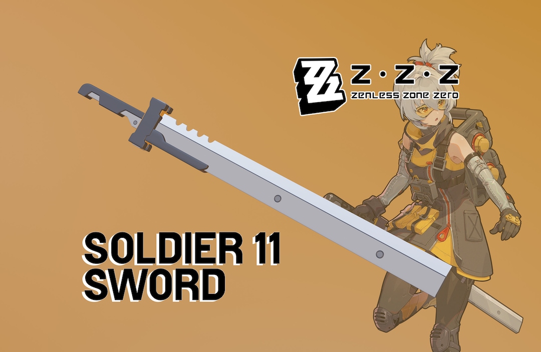 Zenless Zone Zero | Soldier 11's Sword - Files for 3D PRINTING - Etsy