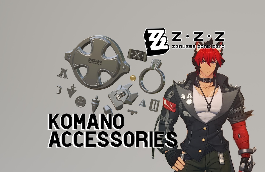 Zenless Zone Zero | Komano Manato Accessories - Files for 3D PRINTING ...