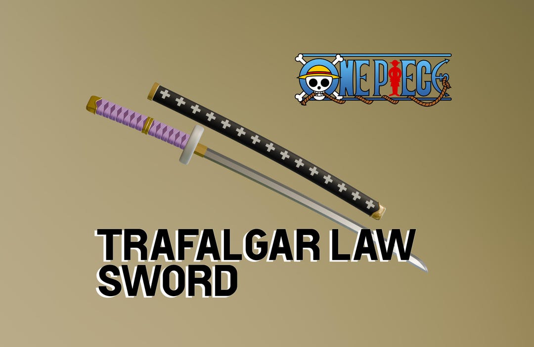 One Piece | Trafalgar Law's Sword - Files for 3D PRINTING - Etsy