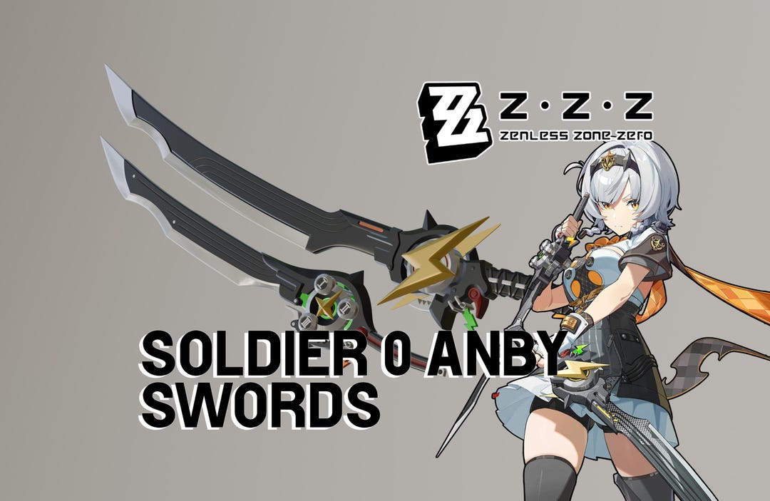 Zenless Zone Zero | Soldier 0 Anby's Swords - Files for 3D PRINTING - Etsy