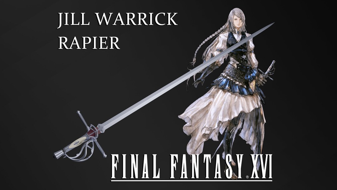 Final Fantasy XVI Jill Warrick's Rapier Files for 3D - Etsy