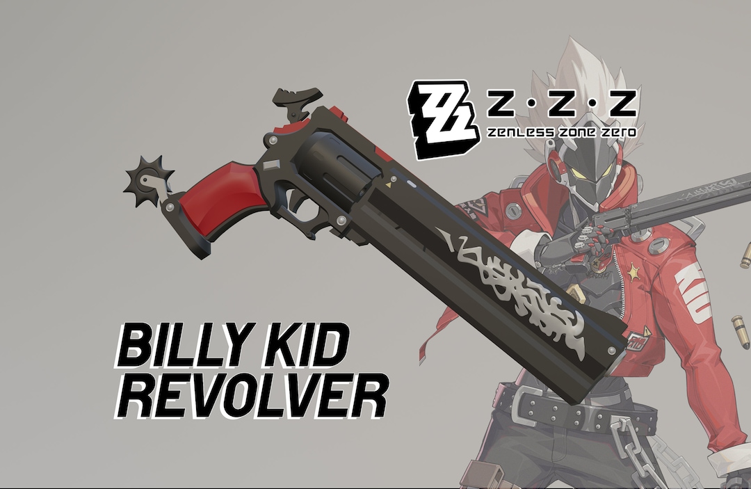 Zenless Zone Zero | Billy Kid's Revolver - Files for 3D PRINTING - Etsy
