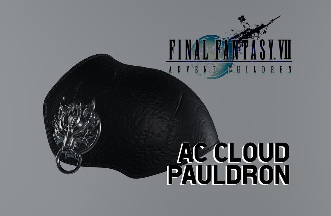 Final Fantasy VII | Advent Children Cloud Pauldron - Files for 3D ...