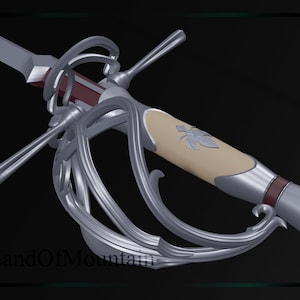 Final Fantasy XVI | Jill Warrick's Rapier - Files for 3D PRINTING - Etsy