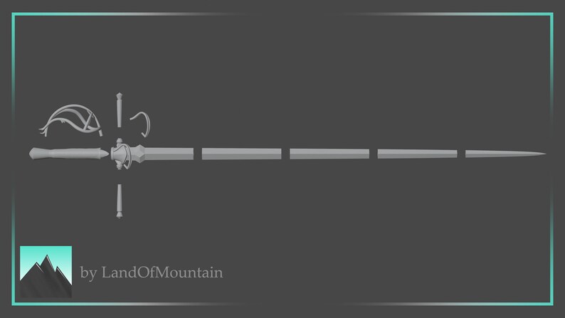 Final Fantasy XVI Jill Warrick's Rapier Files for 3D - Etsy