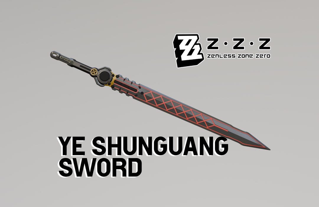 Zenless Zone Zero | Ye Shunguang Sword - Files for 3D PRINTING - Etsy