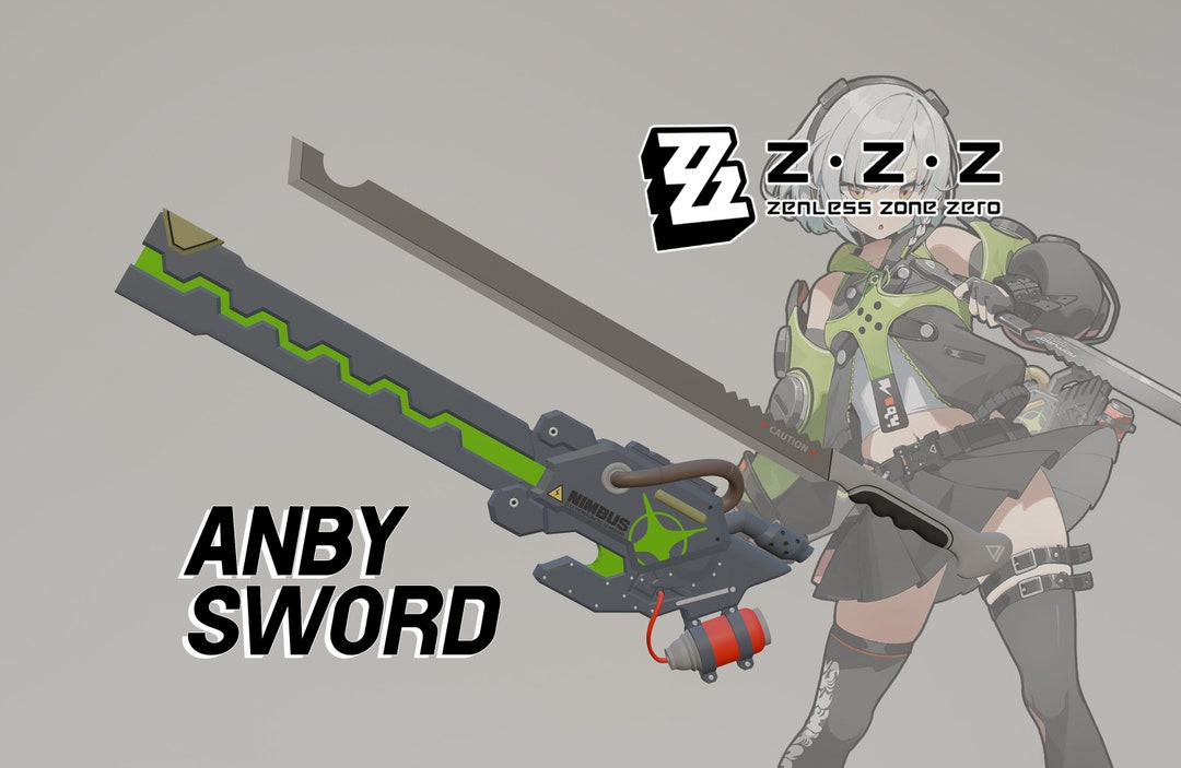Zenless Zone Zero | Anby's Sword - Files for 3D PRINTING - Etsy