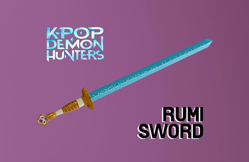 Kpop Demon Hunters - Rumi's Sword | Files for 3D PRINTING - Etsy