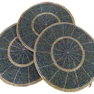 Kenyan Wired Beaded Mats (set of 3) - Etsy