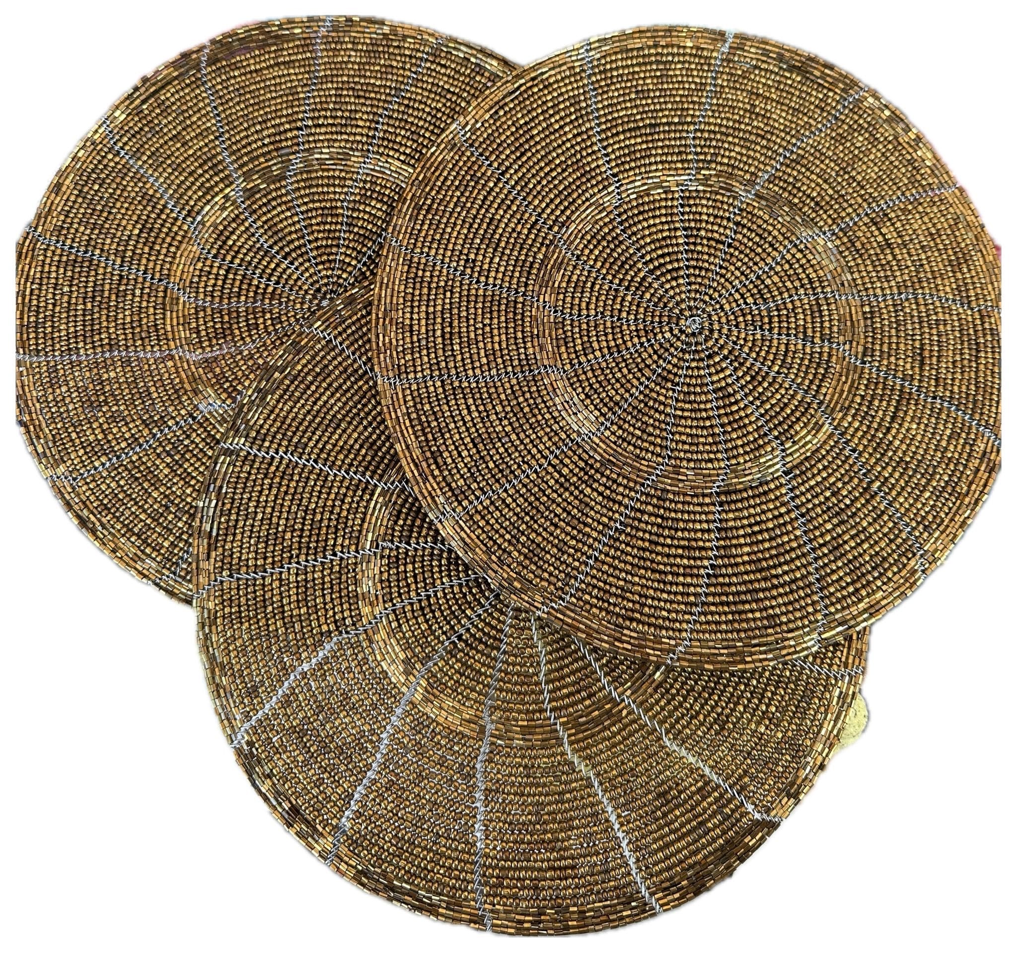 Kenyan Wired Beaded Mats (set of 3) - Etsy