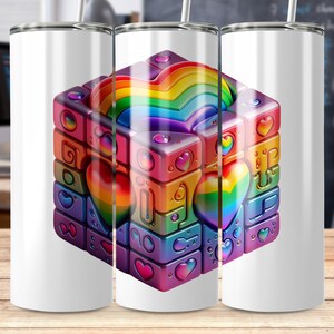 PNG Set Colorful Love Cube Digital PNG, Ready to Use Png,valentine Day ...