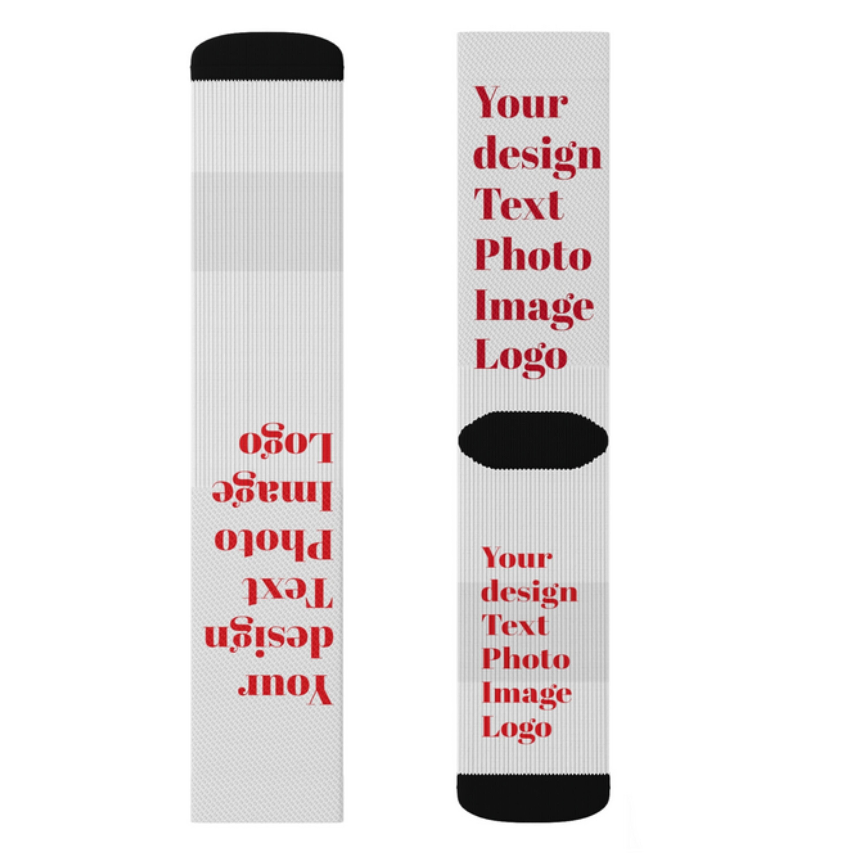 Custom Sublimation Socks Personalized Photo Socks Personalized With ...