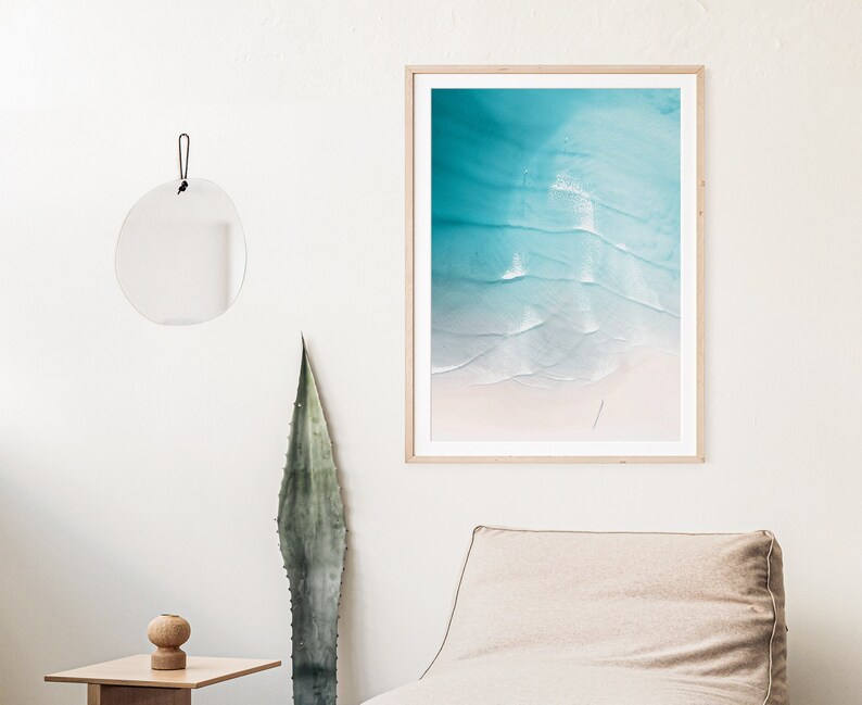 Ocean Waves Printable Wall Art, Coastal Beach Decor, Nautical Sea ...