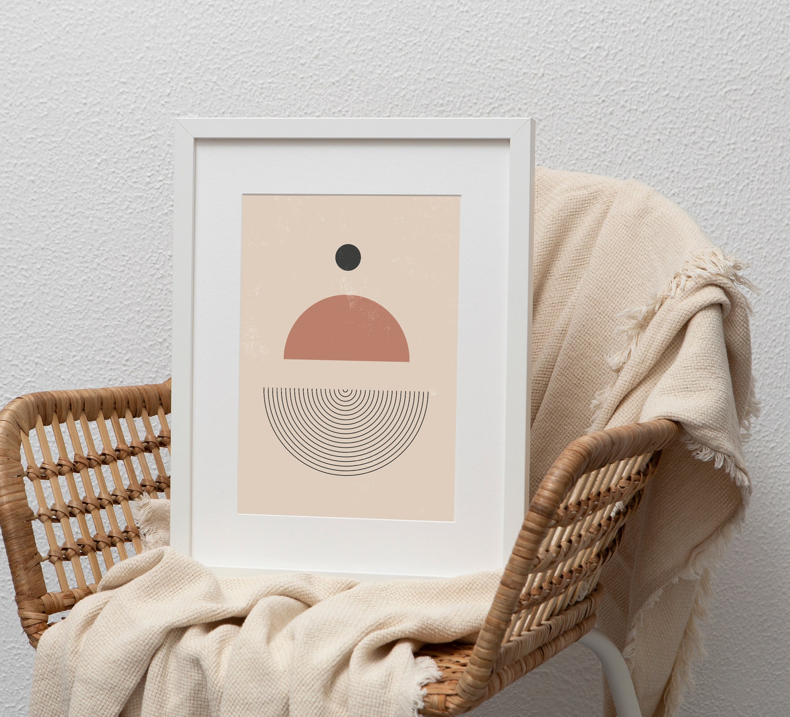 Boho Abstract Wall Art Geometric Art Print Boho Decor - Etsy