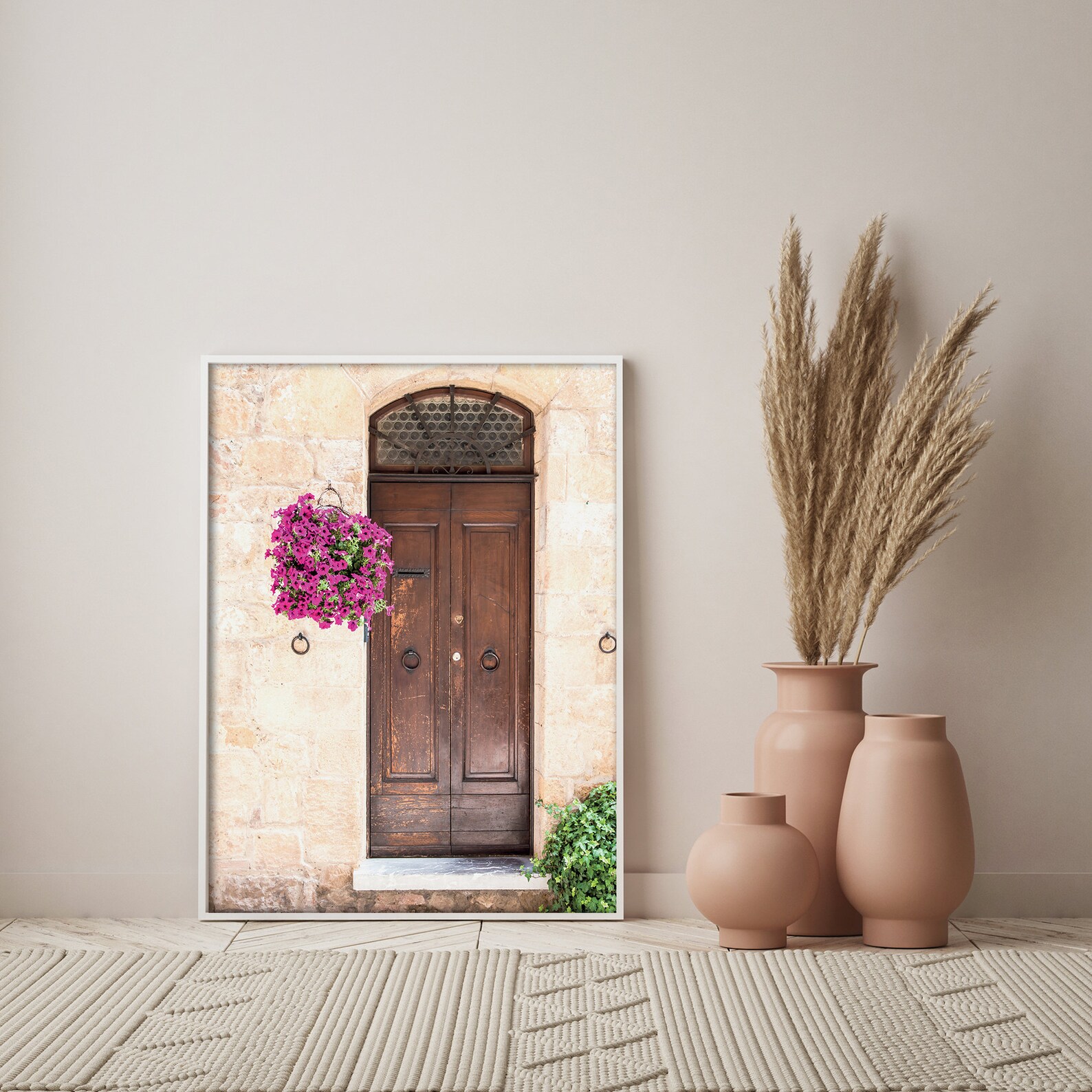 Greece Doorway Wall Art Print, Mediterranean Home Decor, Vintage Greek ...