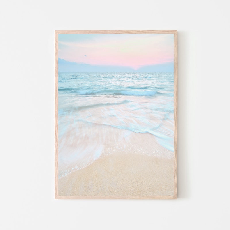 Pastel Beach Wall Paintings - Etsy